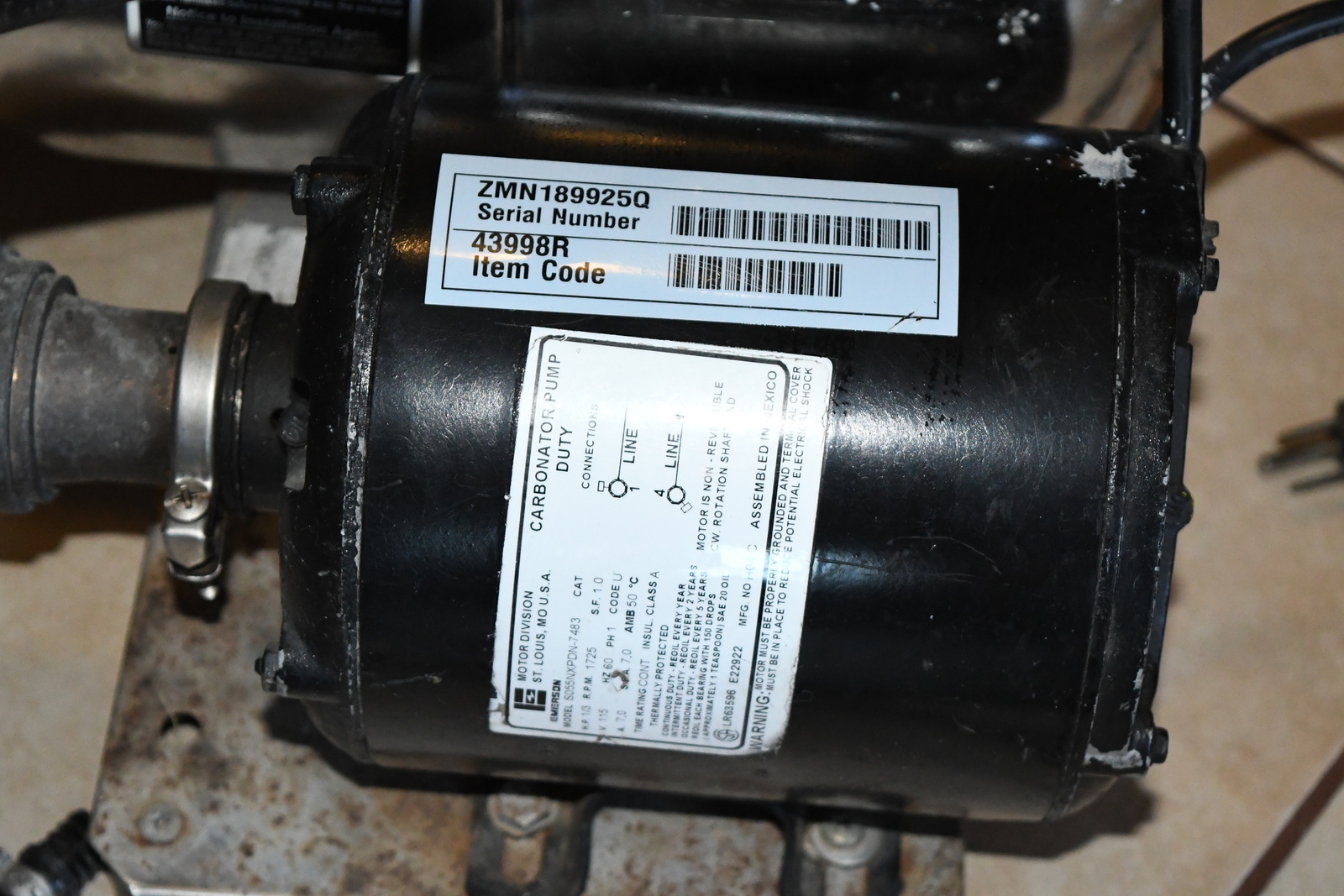 Multiplex E400397 Soda Carbonator Assembly, Lg, 115V, 2 Soda 1/23 515c3 - Snack & Food Machines