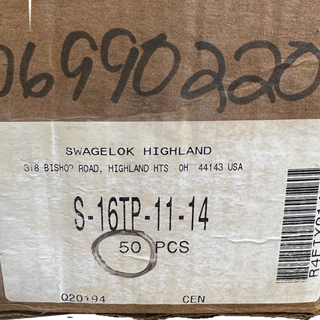 50 NEW SWAGELOK S-16TP-11-14 / S16TP1114 CARBON HEAT EXCHANGER TUBE ...