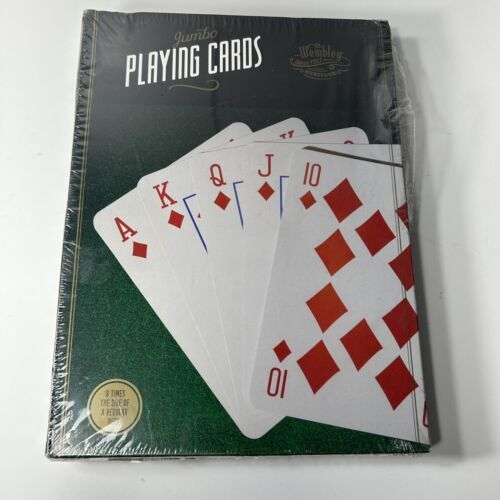 Wembley Jumbo Deck of Playing Cards (NEW) 8 Times the Size of Regular ...