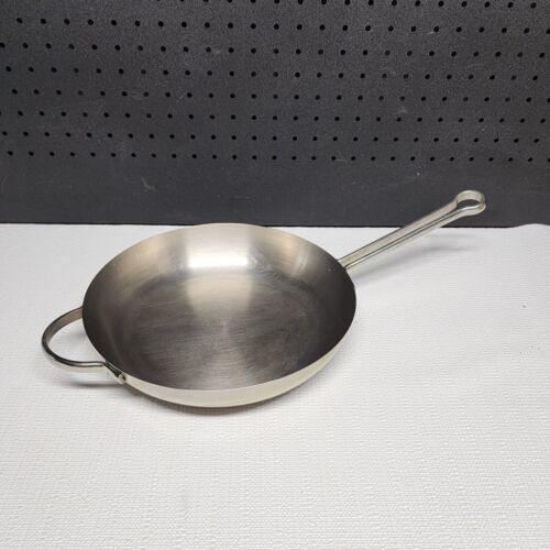 Revere Ware Pro Line Stainless 10" FRYING PAN Chefs Saute Fry SKILLET ...
