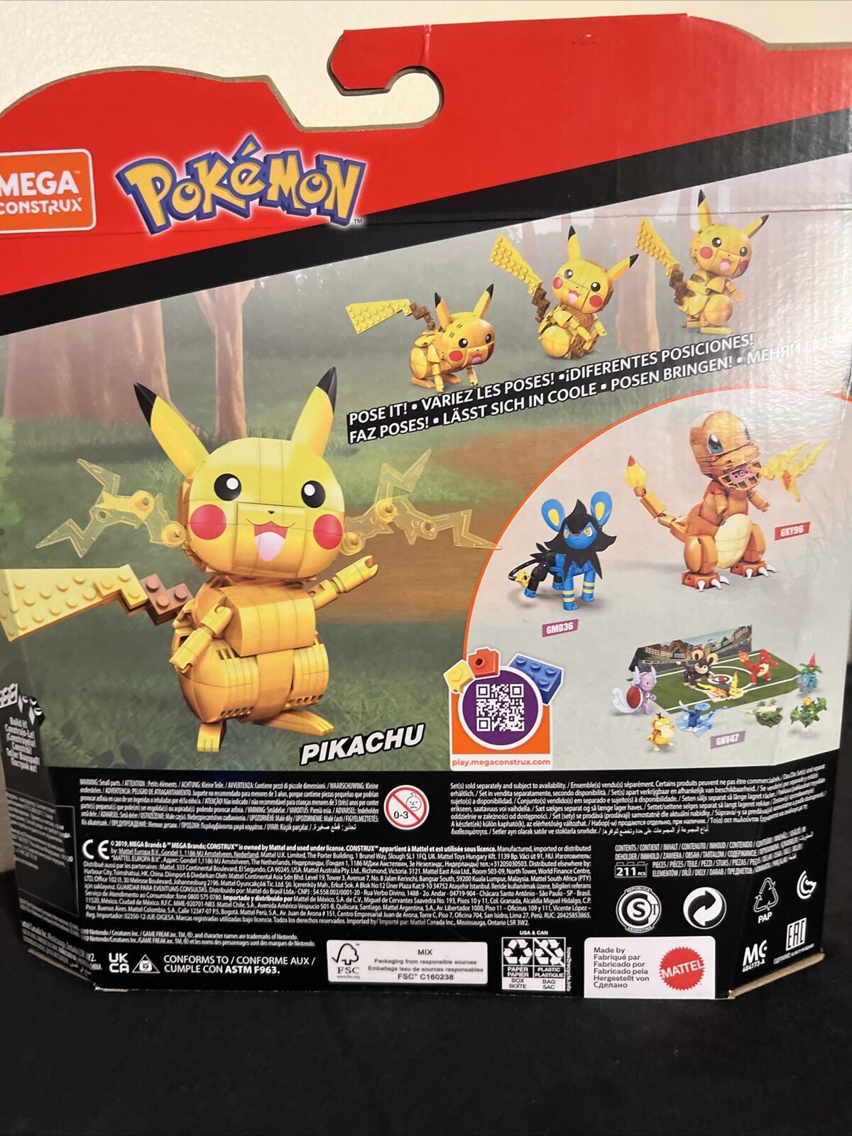 MEGA Construx - Pokemon Buildable Figure Set Char/Squirtle/Bulbasaur ...