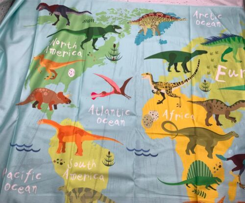 339x276 Inch Cartoon World Map Tapestry Dinosaur Tapestry Wall Hanging Cartoon Tapestries