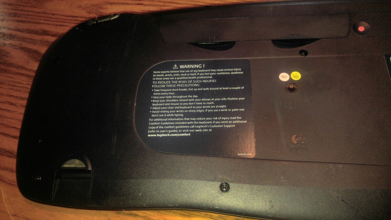 LOGITECH black cordless Y-RJ20 Keyboard As is Untested. - Keyboards ...