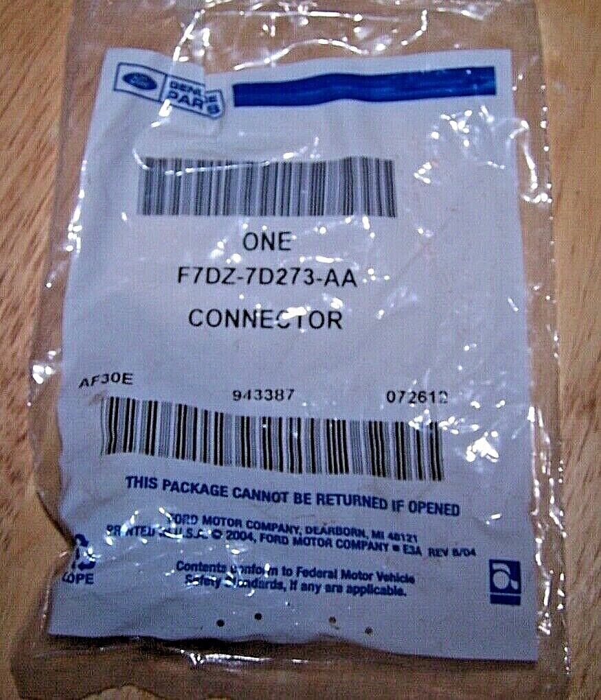 GENUINE FORD OEM TRANSMISSION OIL COOLER LINE CONNECTOR - F7DZ-7D273-AA ...