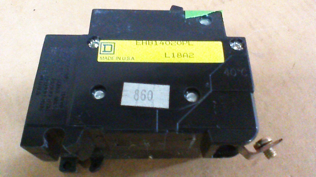 SQUARE D EHB14020PL POWERLINK G3 CONTROLLED 1P 20A 480-277VAC CIRCUIT ...