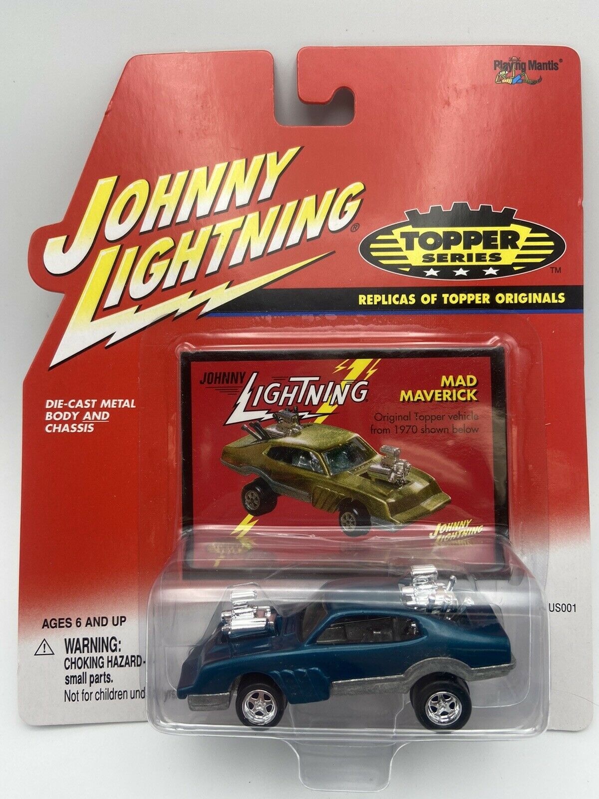 Johnny Lightning Topper Series Blue Mad Maverick 1/64 Scale ...