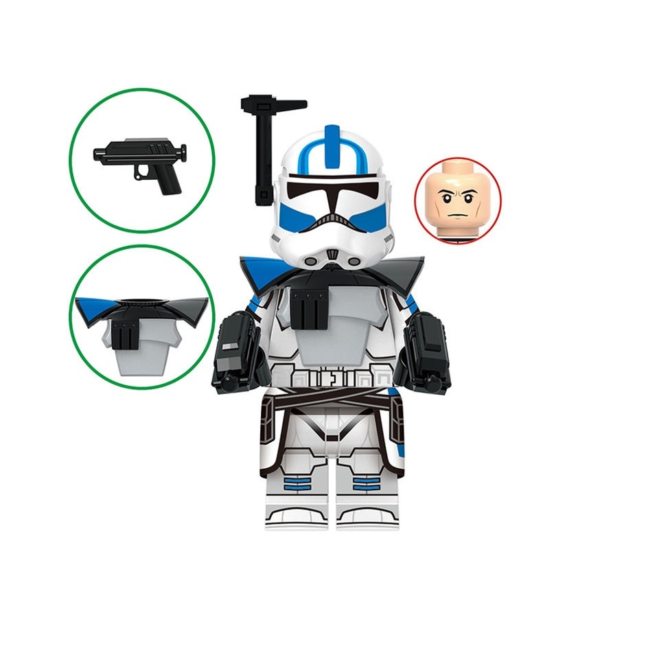 8pcs Star Wars 41st Ranger Platoon 442nd Battalion Comet Echo Tup ...