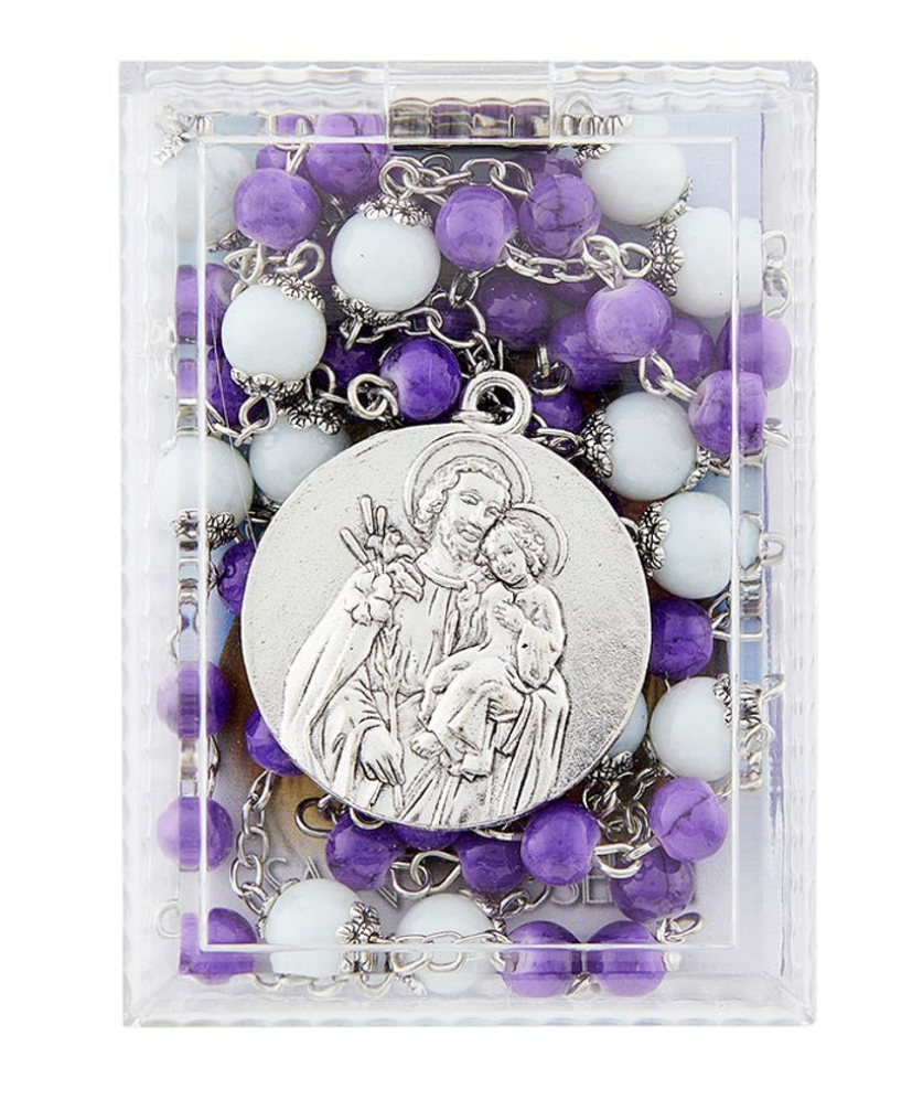 St. Joseph Chaplet Rosary with Box and Prayer Card Catholic - Rosaries