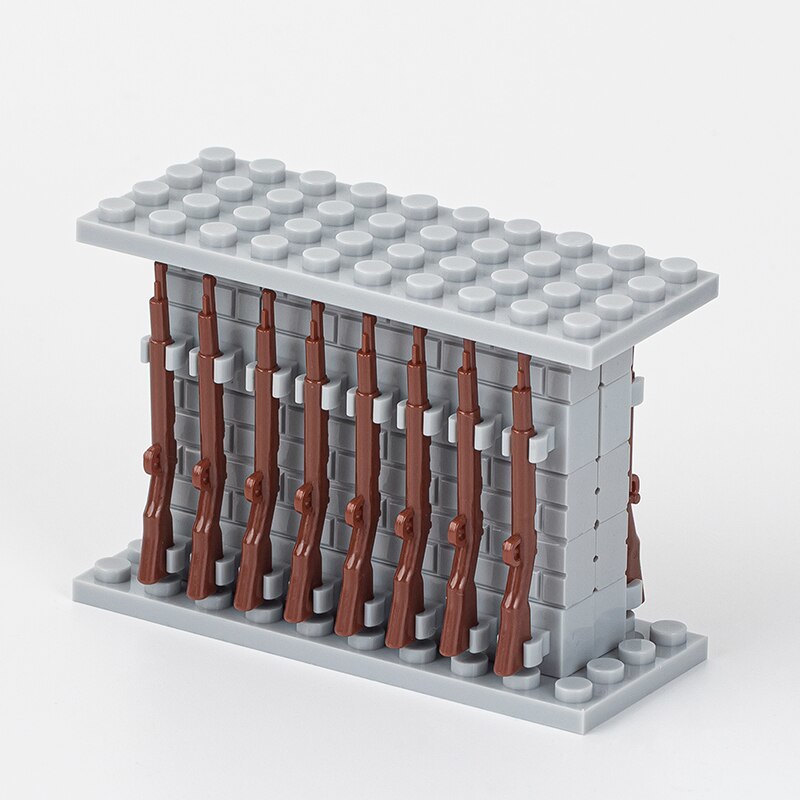 64pcs WW2 Military Weapon Rack gun arsenal Minifigures Building Toys ...