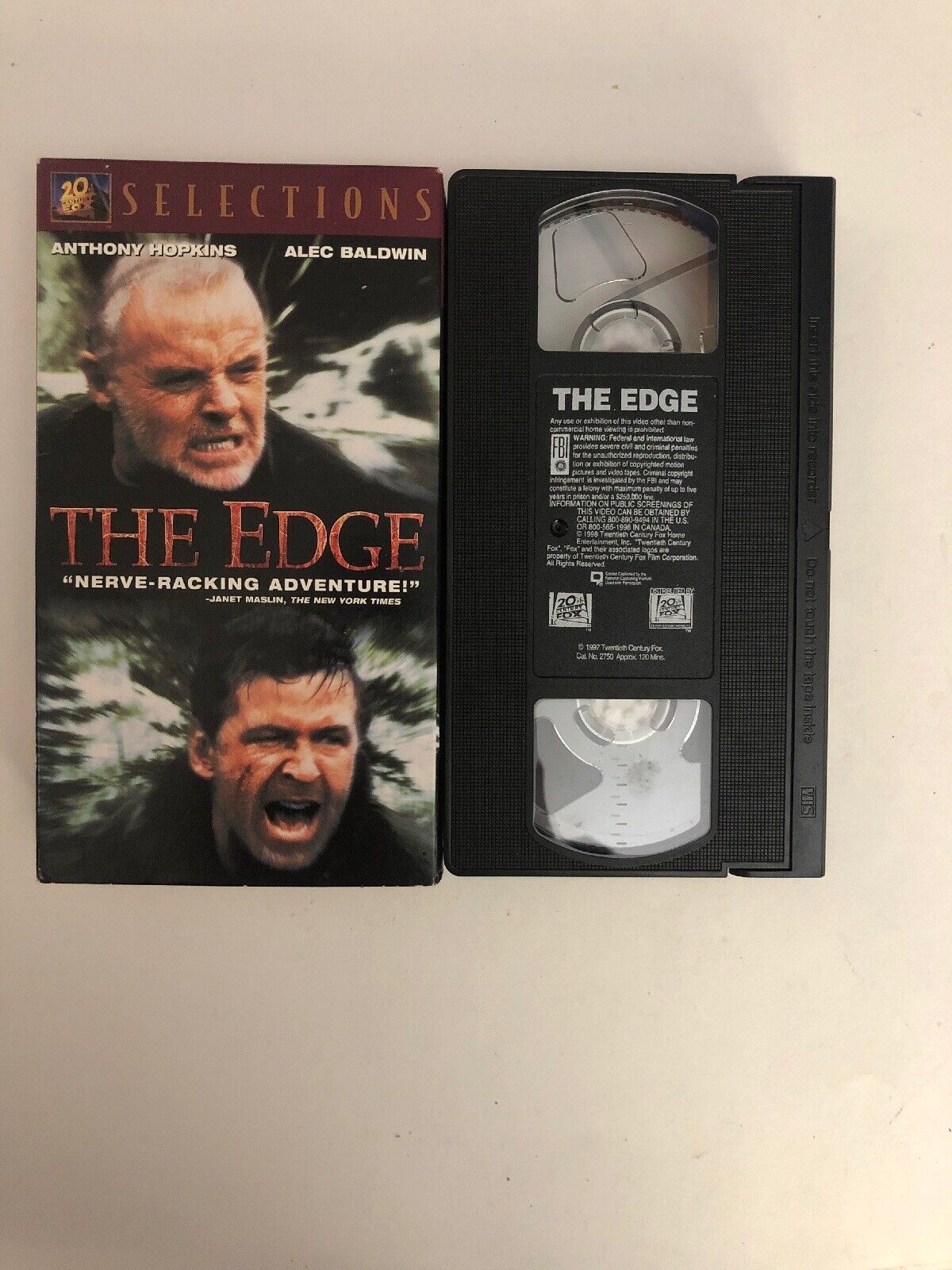 The Edge(VHS,1998)Anthony Hopkins,Alec Baldwin, Elle Macpherson-RARE ...