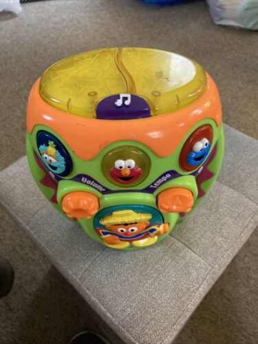 Sesame Street Bongo Light Up Fisher Price drum Elmo Cookie Monster ...