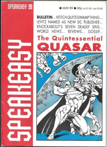 Speakeasy Comic Magazine #98 British Pro Fanzine 1989 NEW UNREAD FINE - Comic Books & Memorabilia