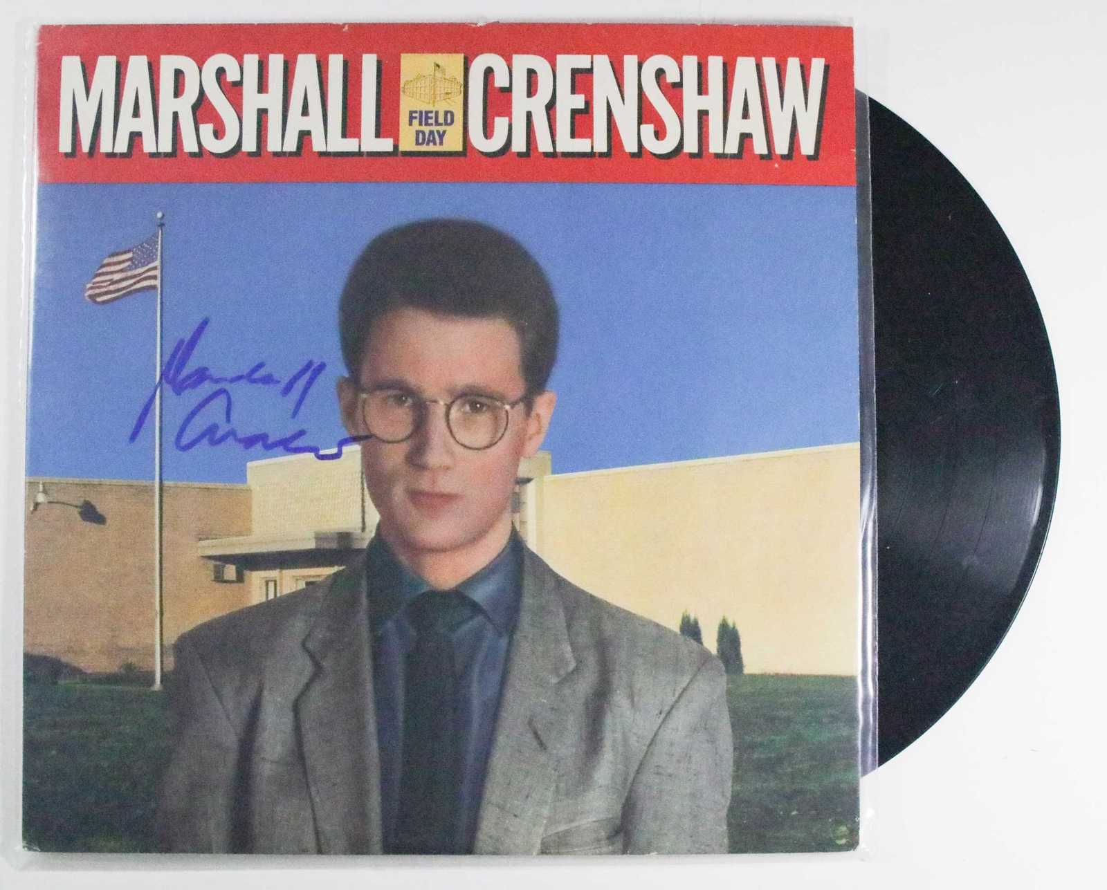Marshall Crenshaw Signed Autographed "Field Day" Record Album - Records
