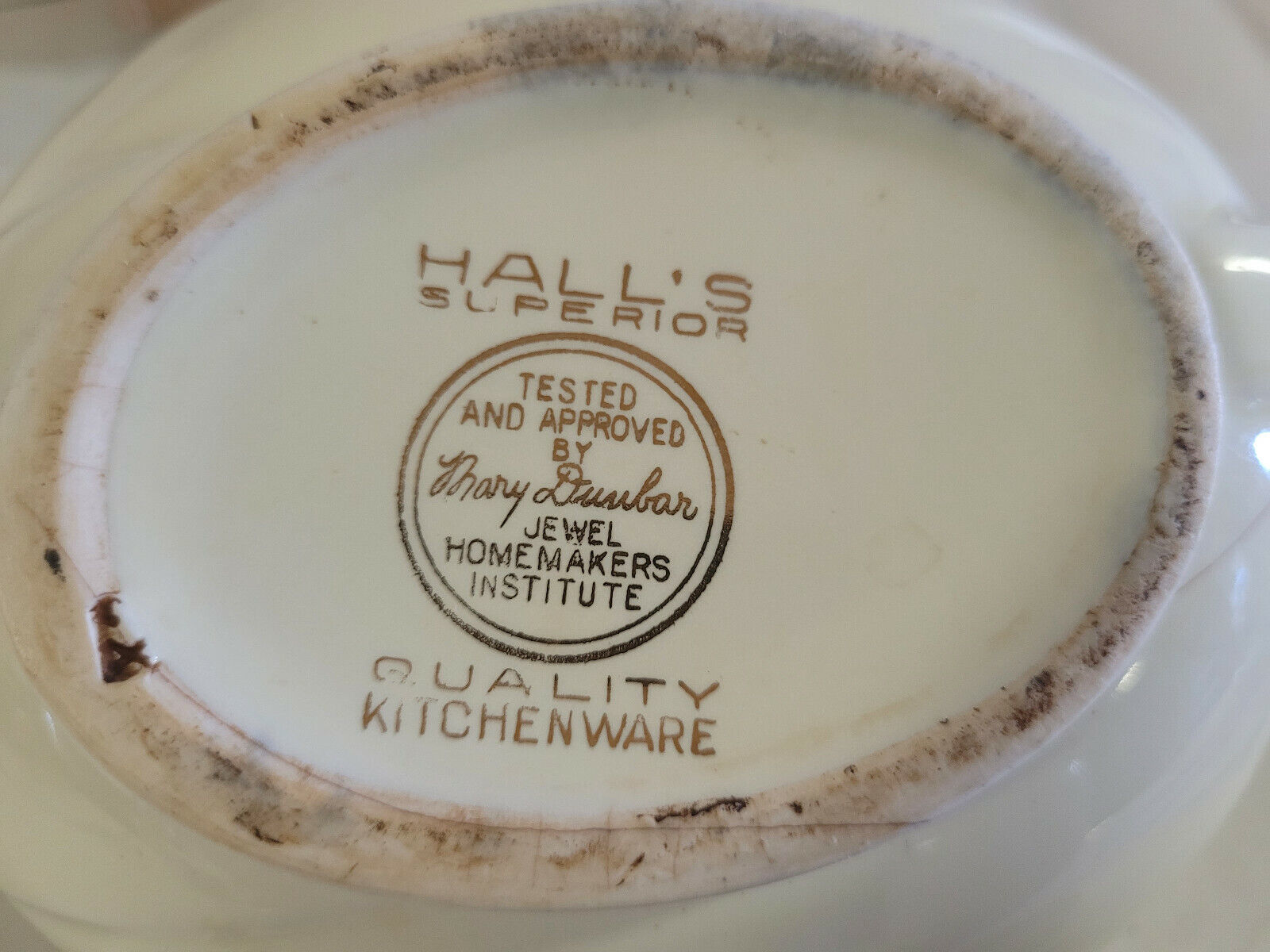 Vintage Tea Pot Steeper Hall's Superior Mary Dunbar Jewel Homemakers ...