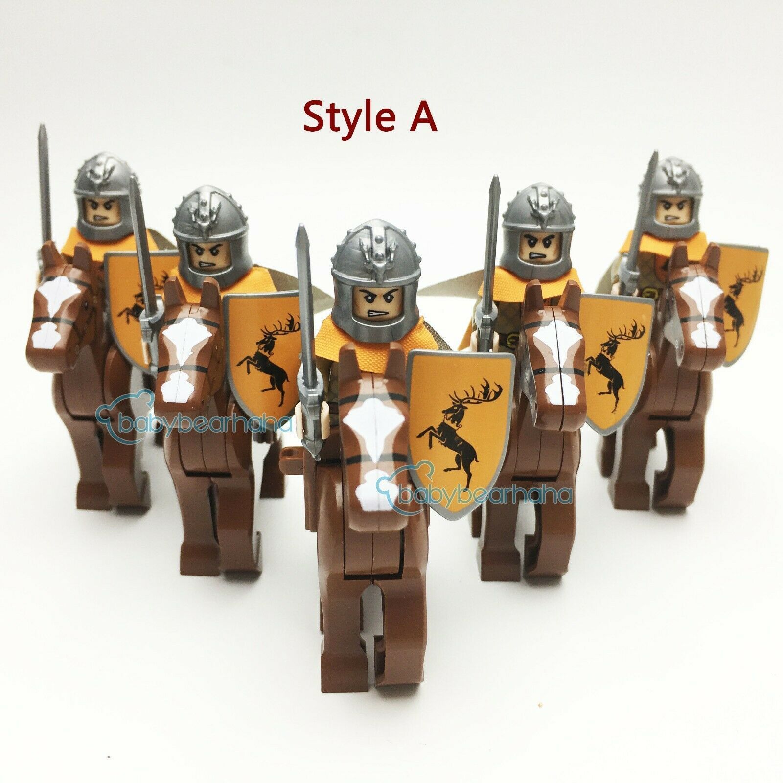 Game of Thrones House Baratheon Soldiers Cavalry Riders Army Custom ...