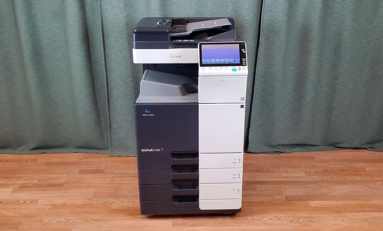 Demo Unit Konica Minolta Bizhub C258 Color Copier Printer Scan Fax Low ...