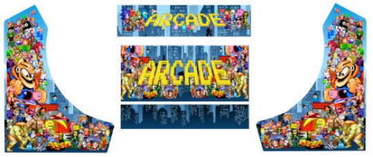RETRO MIX Arcade Cabinet Retro Artwork Bartop/Arcade cabinet/machine ...
