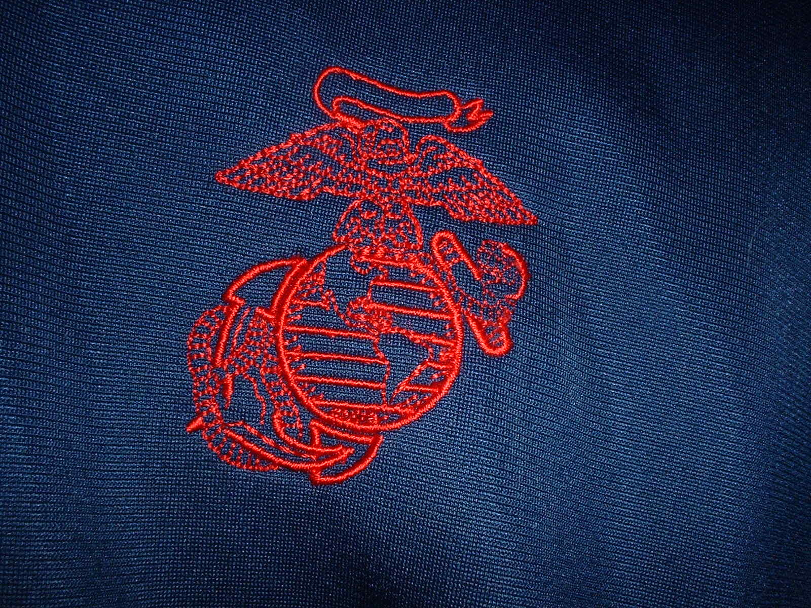 USMC US Marine Corps logo blue tracksuit jacket size X-Lg, Soffe - Other
