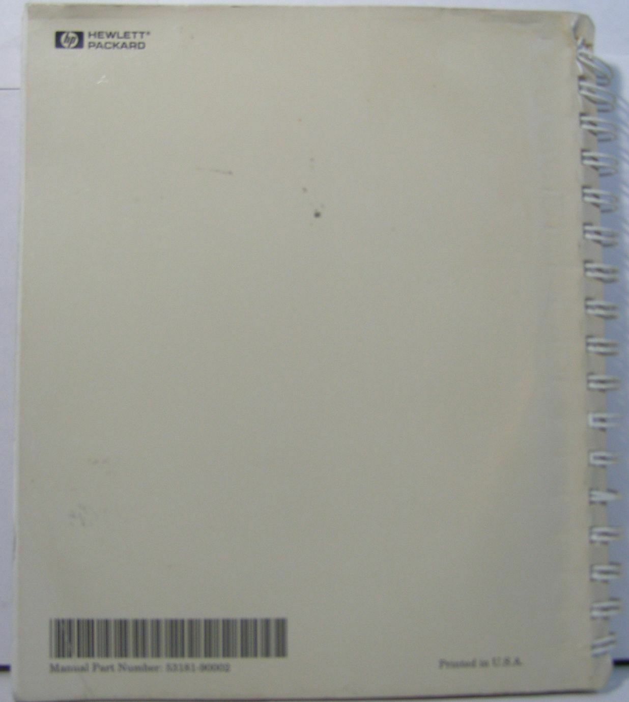 HP 53181A FREQUENCY COUNTER PROGRAMMING GUIDE USED - Test, Measurement ...