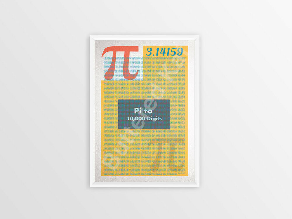 The Digits of Pi Math Poster - Art Posters