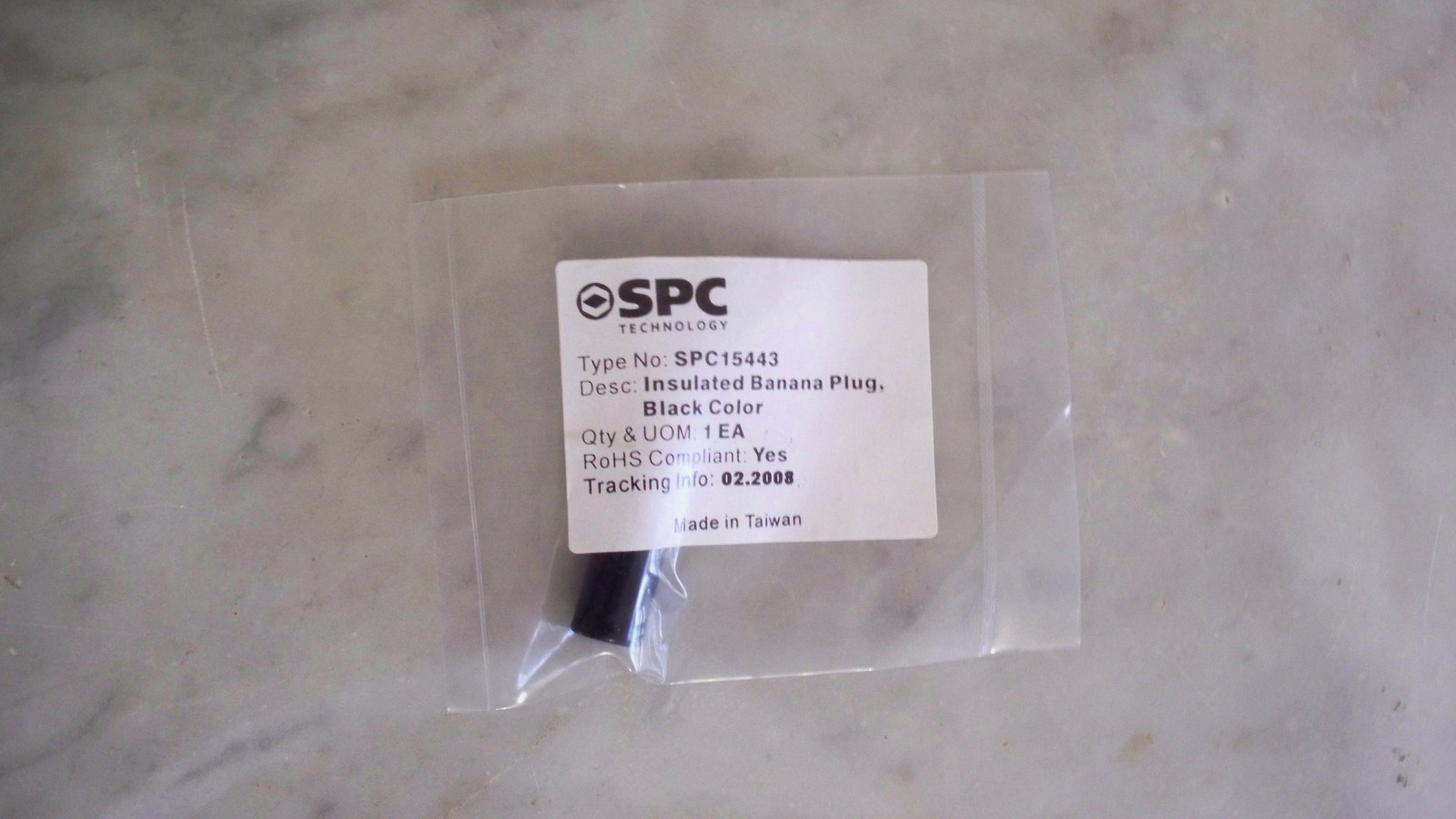 25 SPC Technology SPC15443 Black Banana Plugs with screw contact ...