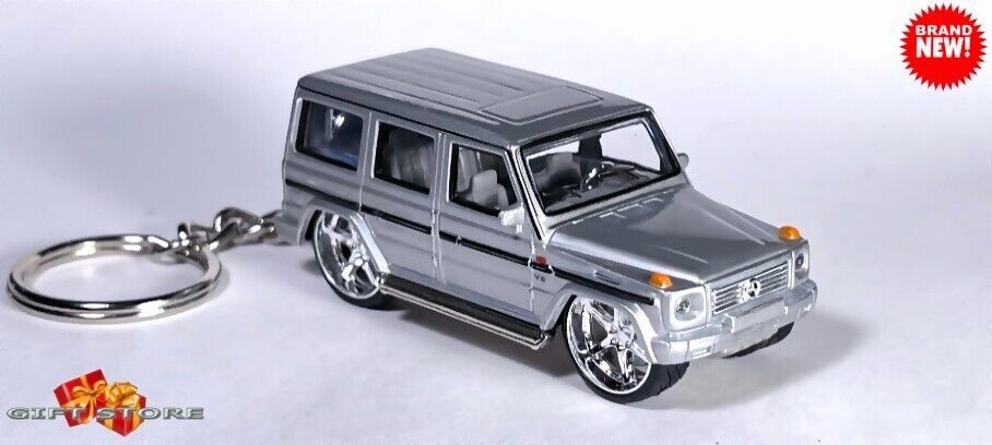 HTF LUXURY KEY CHAIN SILVER MERCEDES G CLASS G55/G63/G65 500 AMG WAGON ...