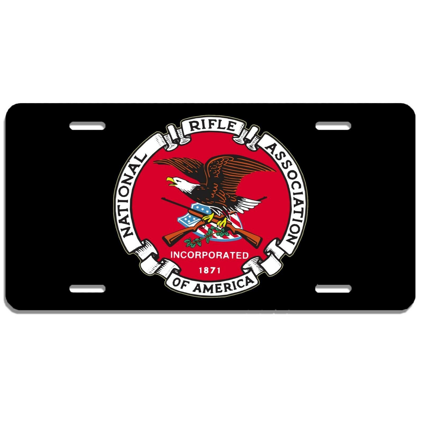 NRA national rifle association aluminum license plate car truck SUV tag ...
