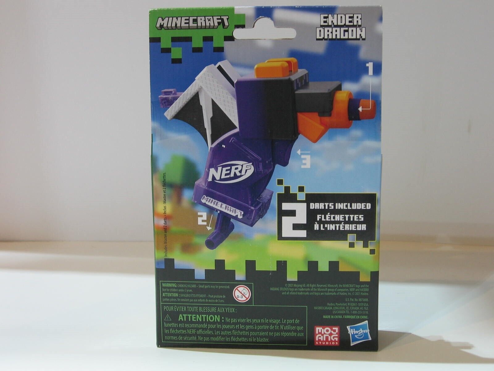 NEW Nerf MicroShots Minecraft Mini Foam Dart Blaster Toy Gun ENDER ...