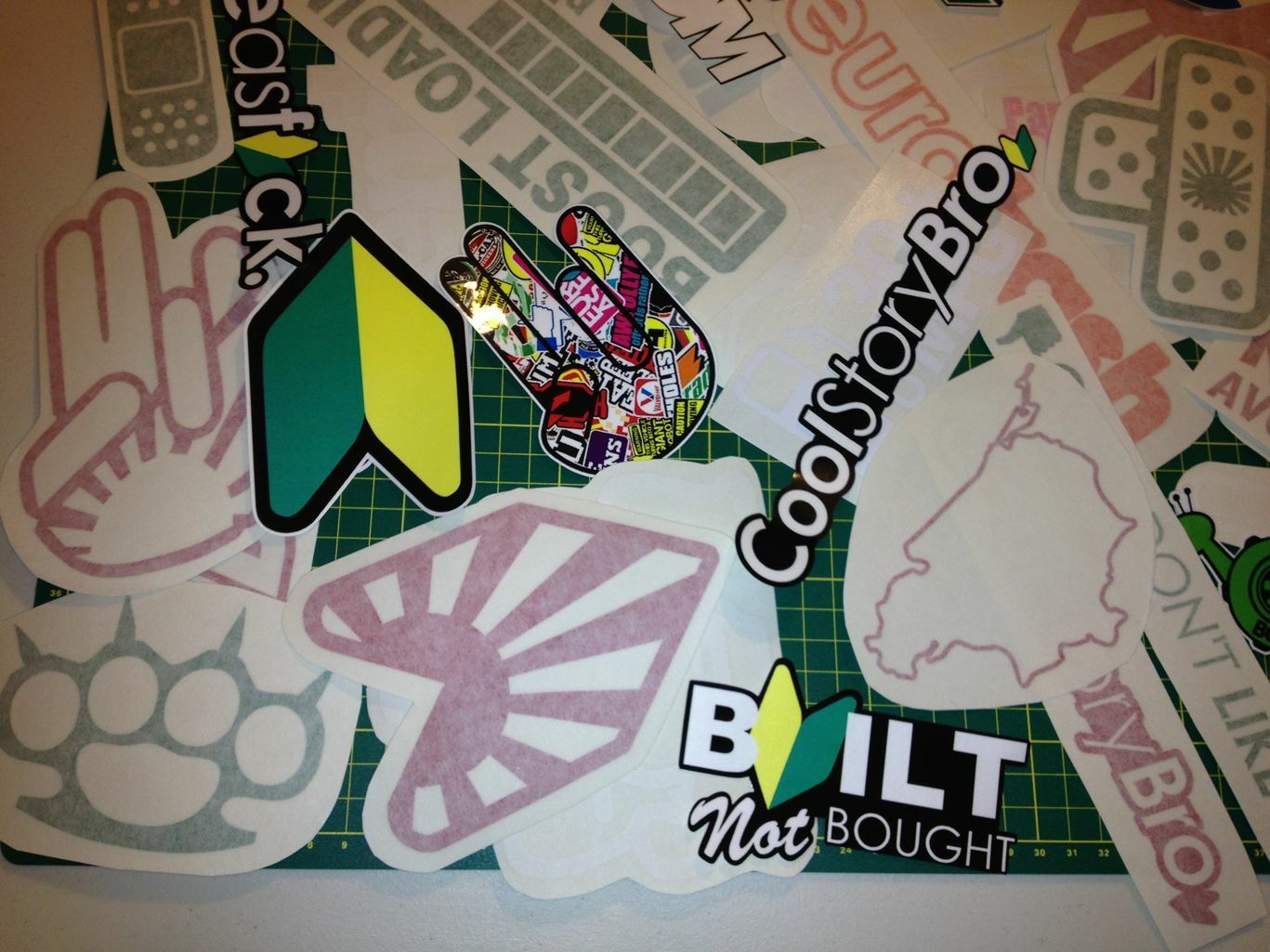 50 Random JDM KDM Vinyl Decal Stickers Lot Pack ill Bomb Bombing Sheet ...