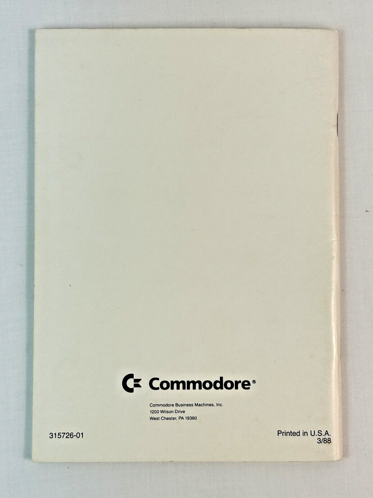 Vintage Commodore Colt Personal Computer Operations Guide 1987 - RARE ...