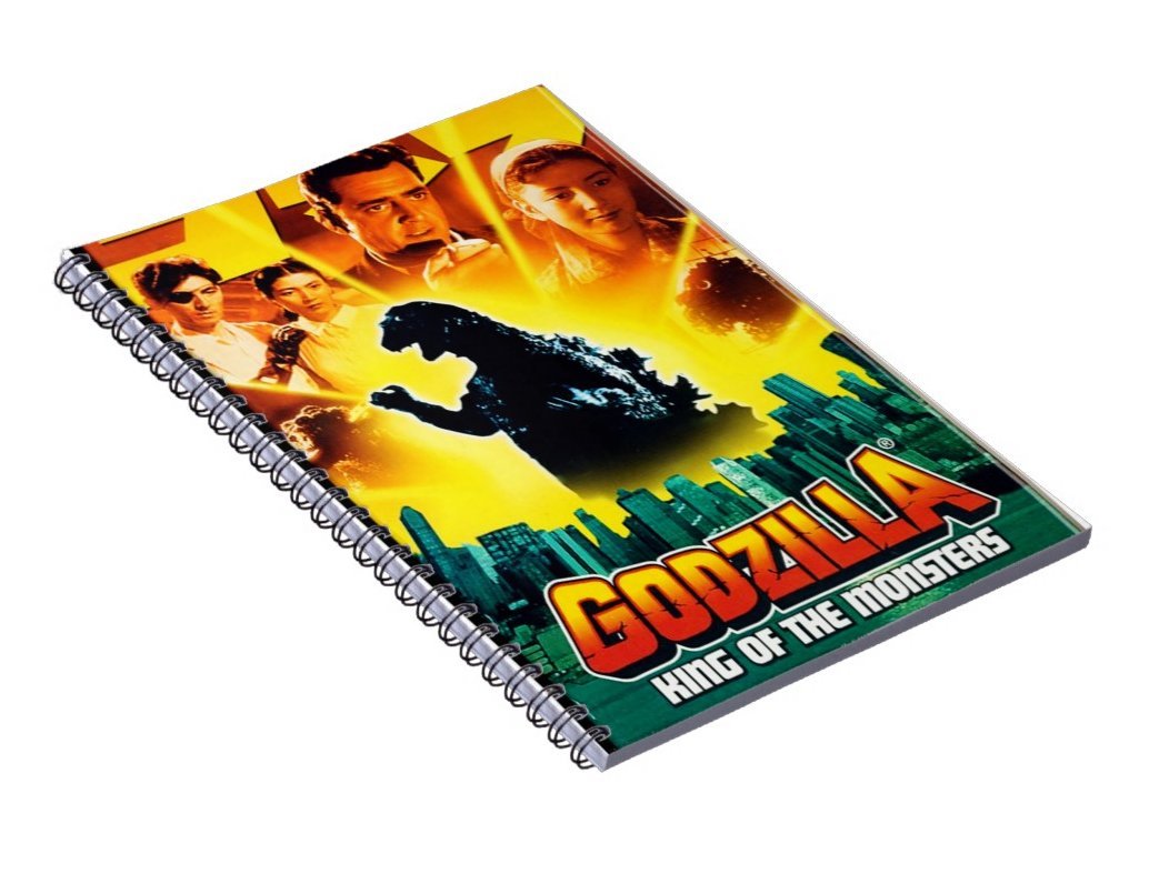 Godzilla King of Monsters VHS Fan Spiral Notebook- 80 Lined Pages ...