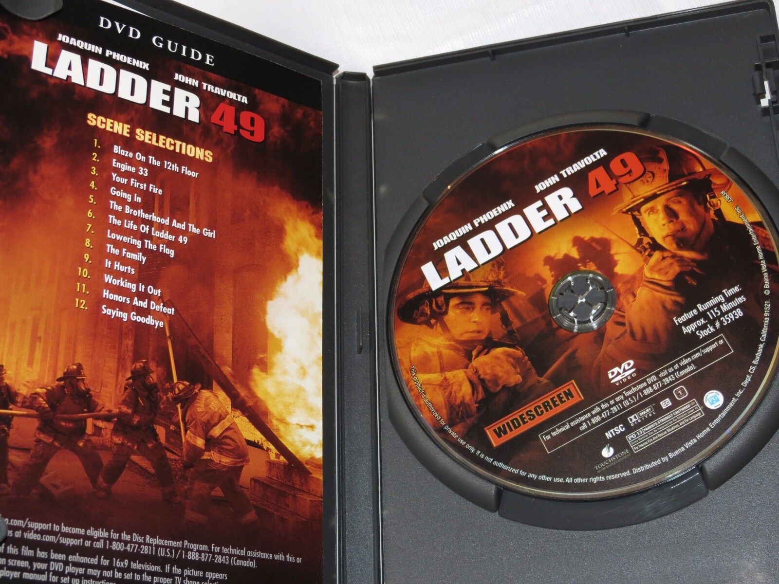 Ladder 49 DVD 2005 Widescreen PG-13 Joaquin Phoenix John Travolta ...