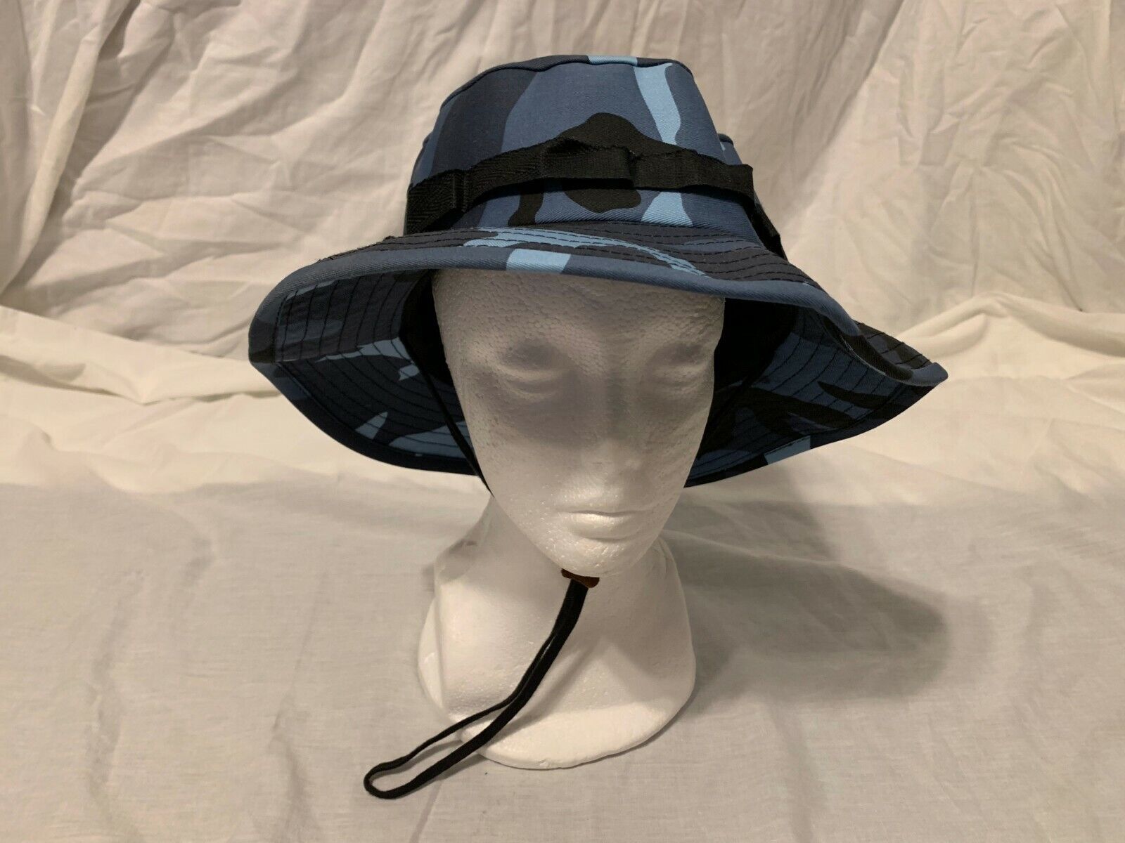 NEW BLUE BDU PATTERN HOT WEATHER HUNTING FISHING BOONIE JUNGLE SUN HAT ...